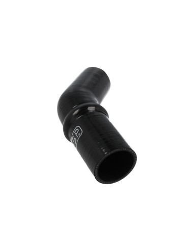 Durite silicone 45° amortisseur 60 mm noir